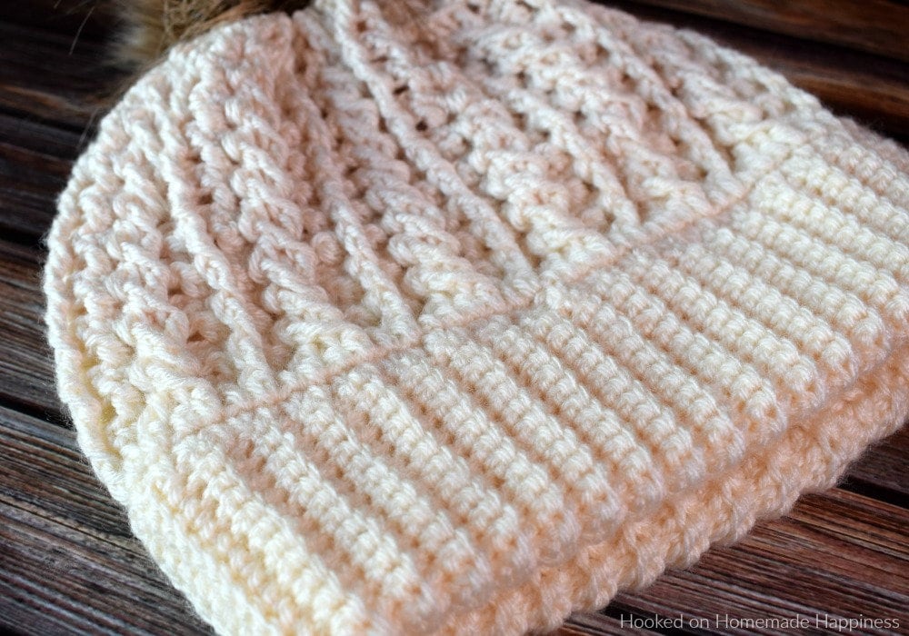 Double Brim Cable Beanie Crochet Pattern - Etsy