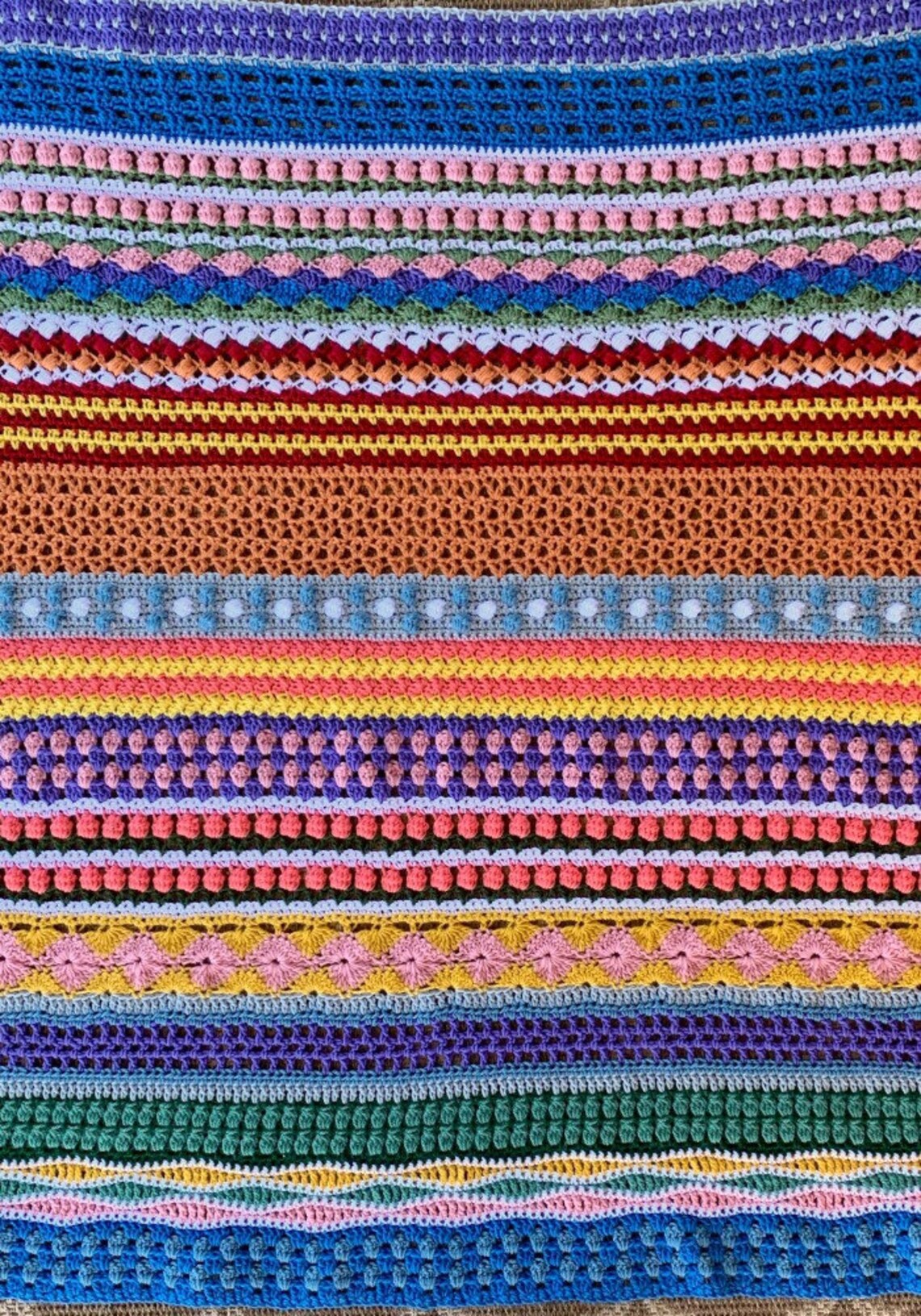 Scrapghan Crochet Blanket Pattern - Etsy