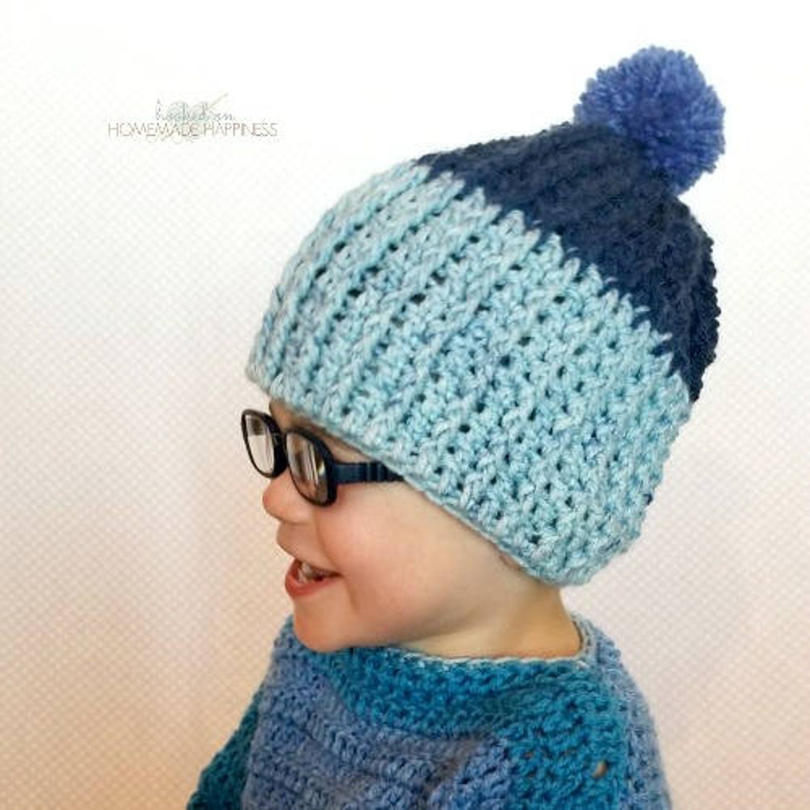 Kid's Ribbed Beanie Crochet Pattern - Etsy