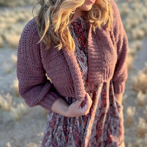 Cropped Cardi Crochet Cardigan Pattern - Etsy