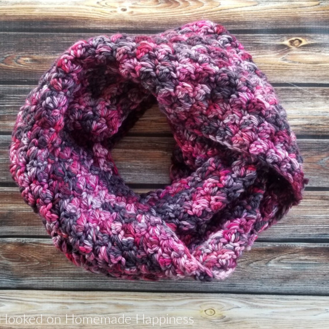 Claret Infinity Scarf Crochet Pattern - Etsy