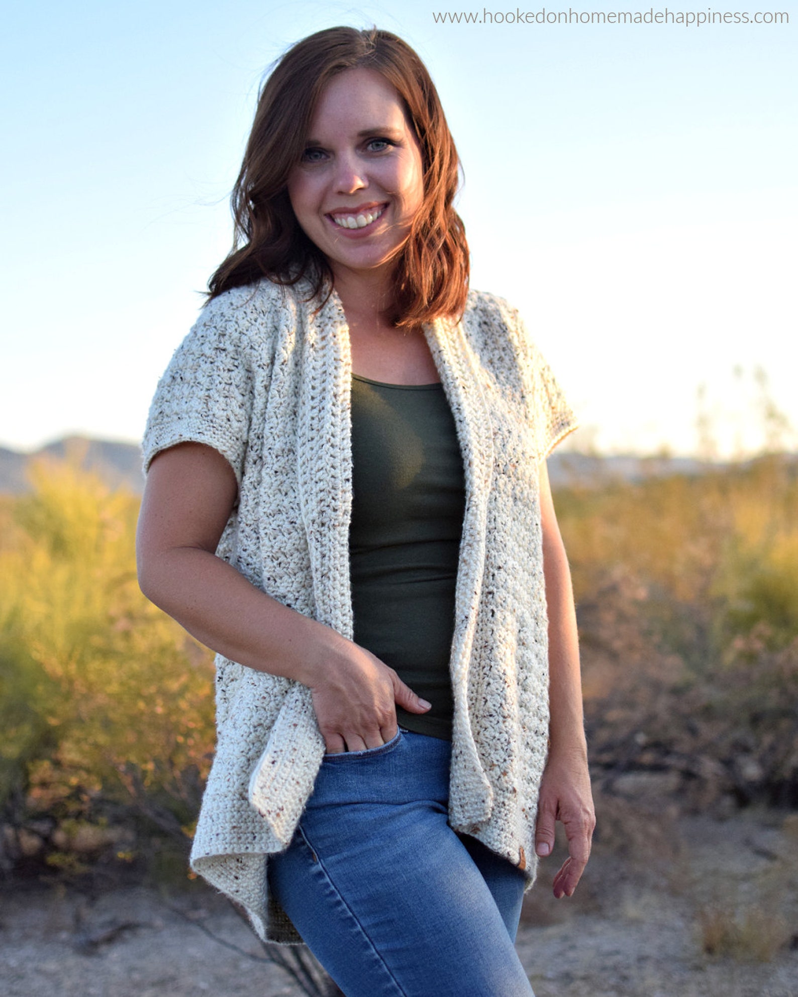 Tweed Cardigan Crochet Pattern - Etsy