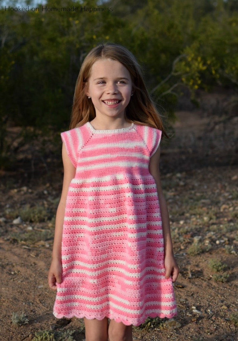 Girl's Spring Dress Crochet Pattern - Etsy