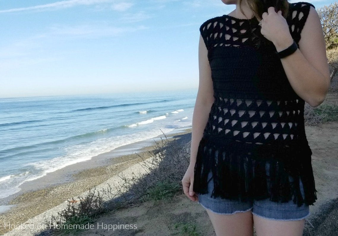 Triangles & Fringe Crochet Top Pattern - Etsy