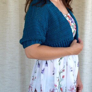 Cropped Cardi Crochet Cardigan Pattern - Etsy