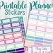 Printable Planner Stickers Half Boxes Quarter Boxes Check Boxes ...