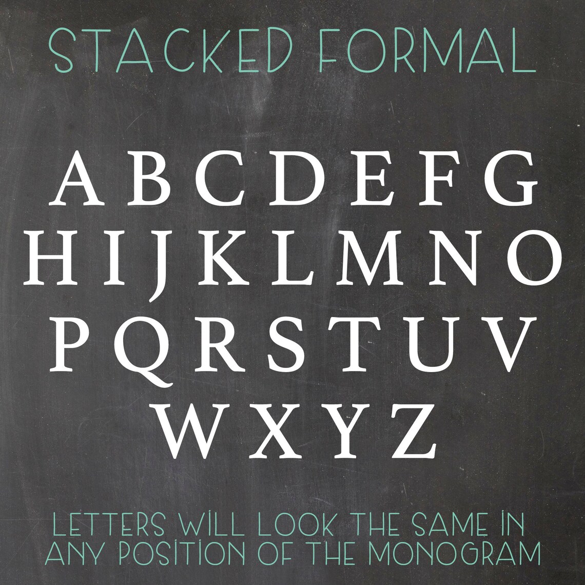 Monogram Decalstacked Monogrammonogram Stickervinyl - Etsy