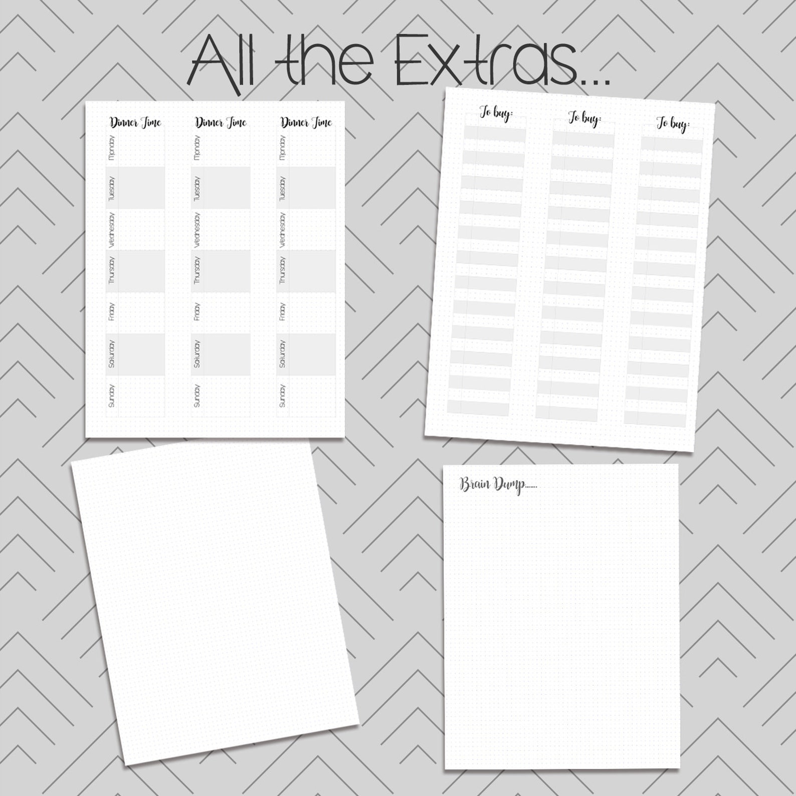 Printable Bullet Plannerbullet Planner Templateplanner - Etsy