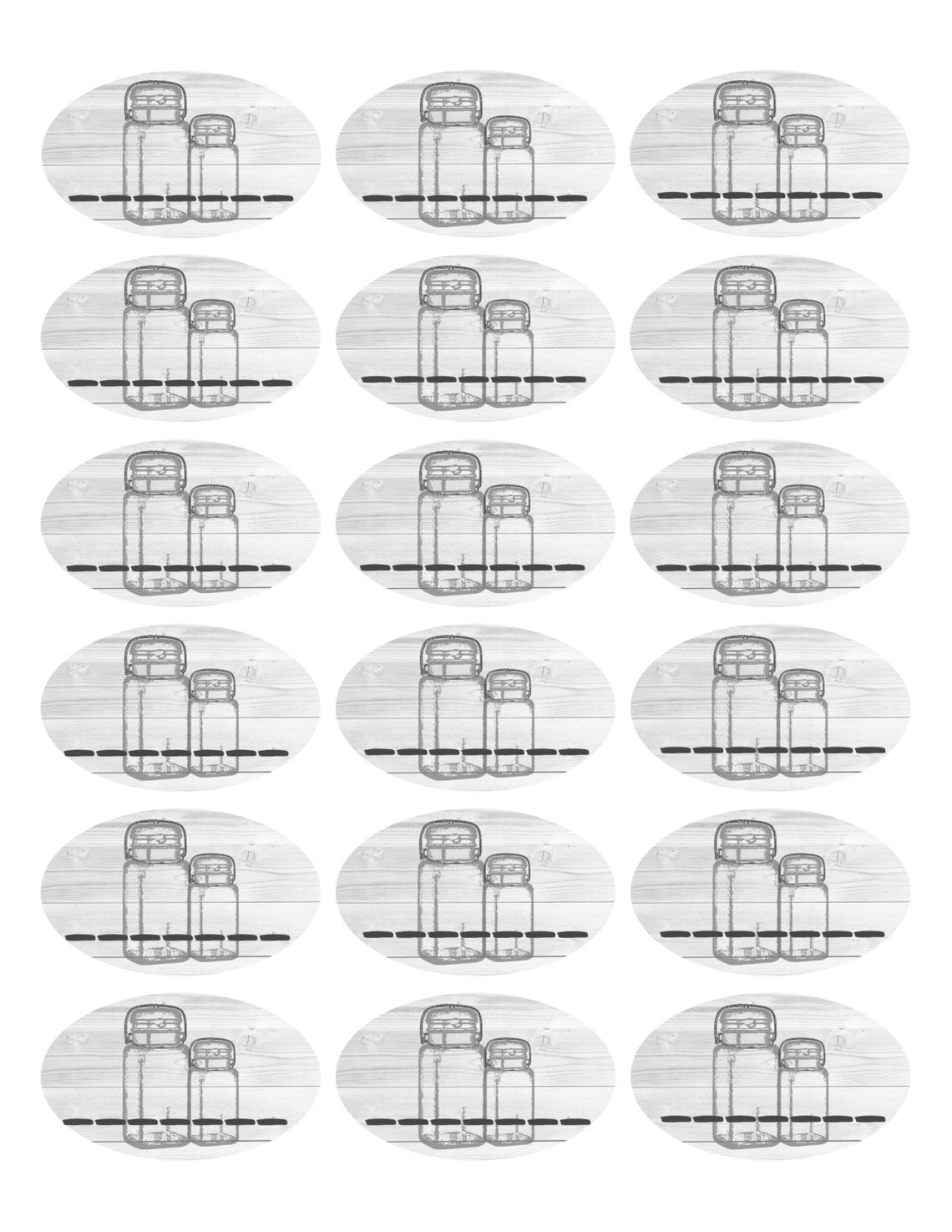 Pantry Staples Kitchen Labels--farmhouse Inspired, Shiplap and Mason ...
