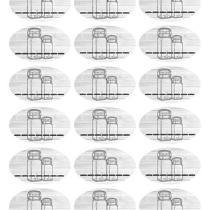 Pantry Staples Kitchen Labels--farmhouse Inspired, Shiplap and Mason ...