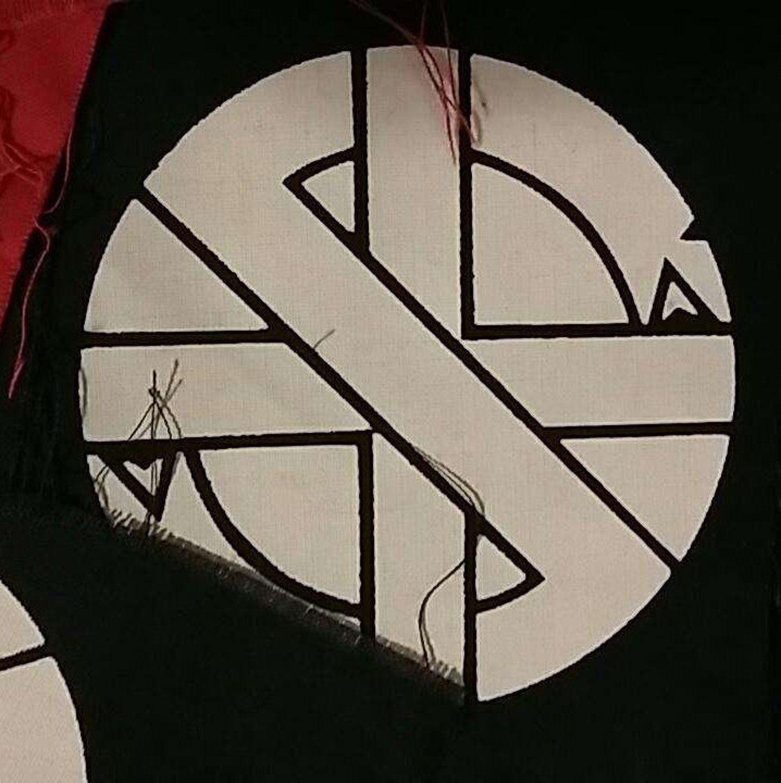 Crass Patch Black Punk Anarcho - Etsy