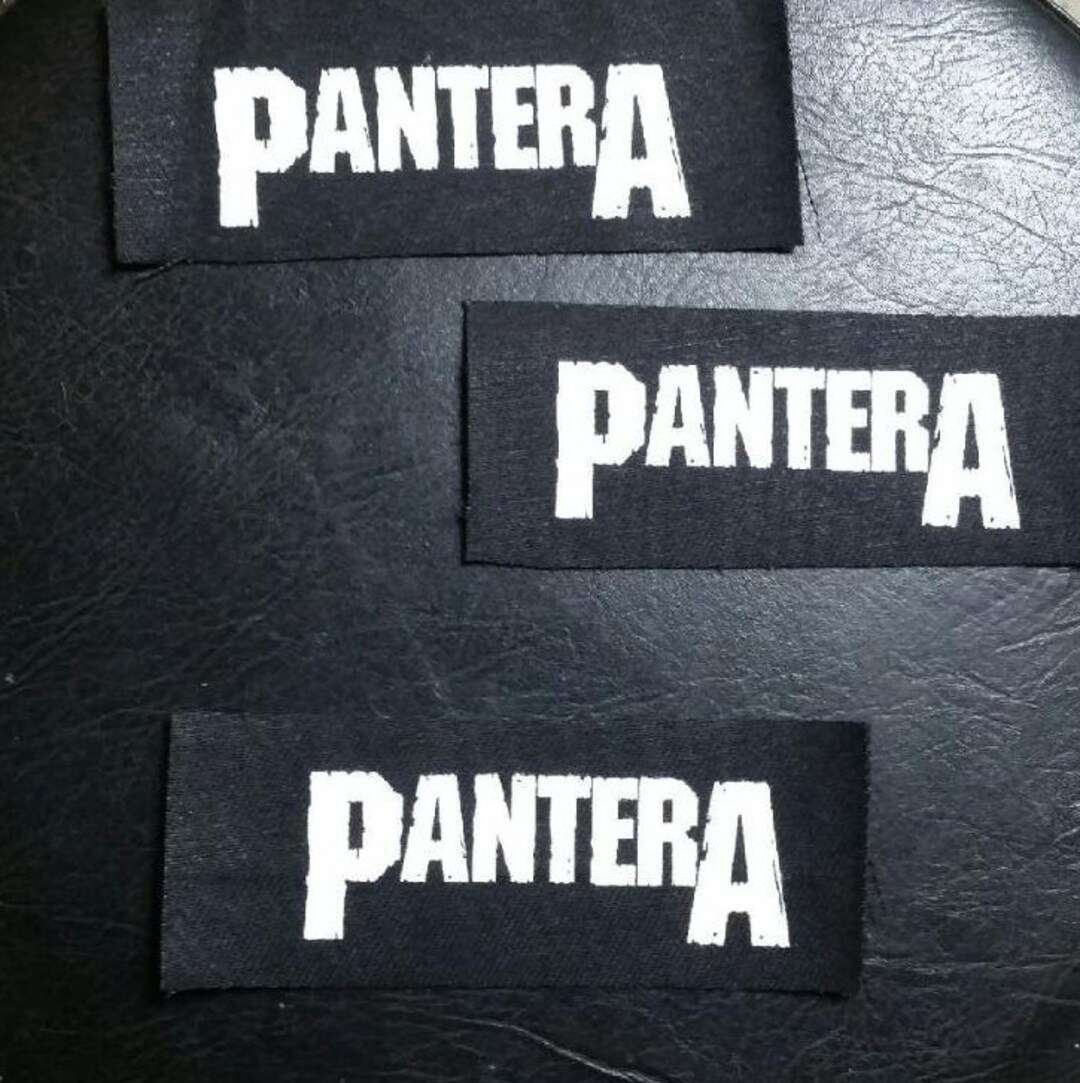 Pantera Patch Silkscreened Black Denim Sew on Patch - Etsy