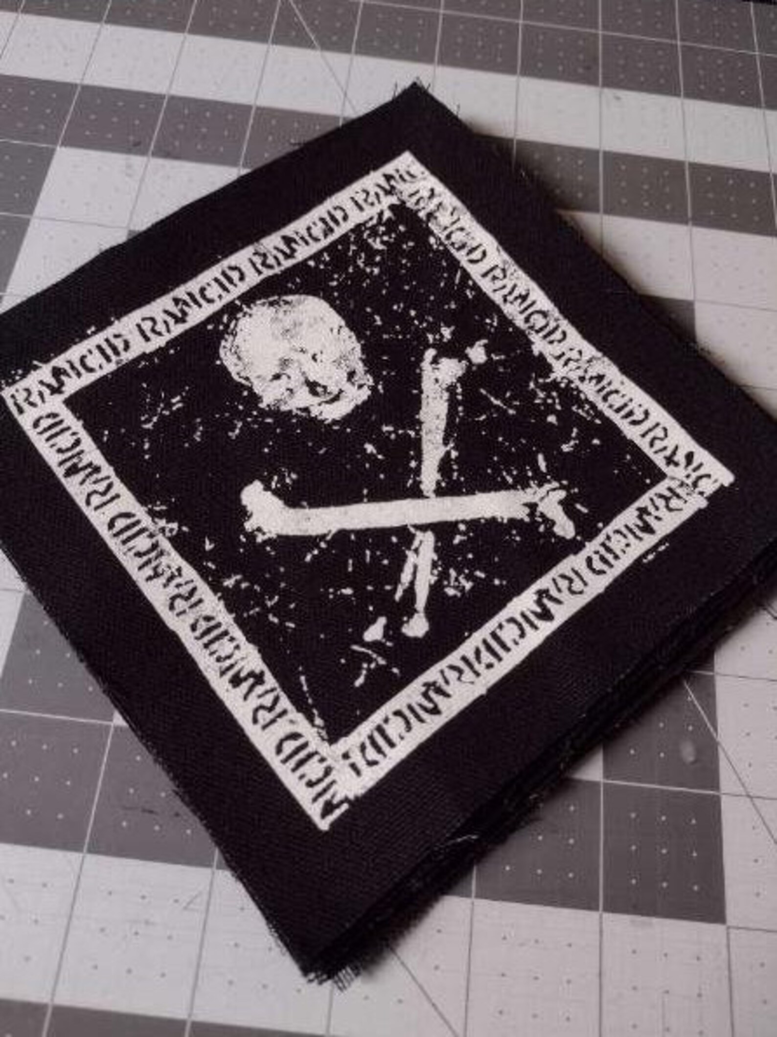 Rancid Patch: Punk Rock Skull & Crossbones Sew-on - Etsy