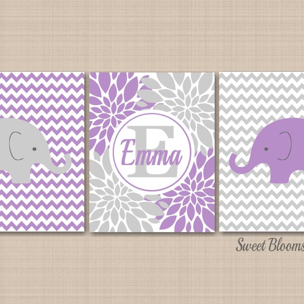 Gray Purple Chevron - Etsy