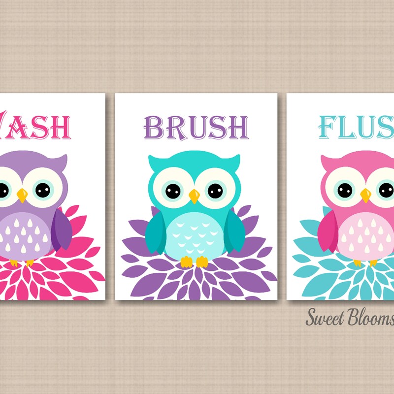 Owl Bathroom Decor - Etsy