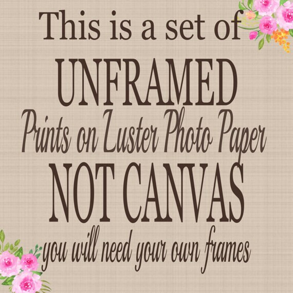 Yellow Gray Teal Floral Wall Art Yellow Gray Aqua Wall Decor | Etsy