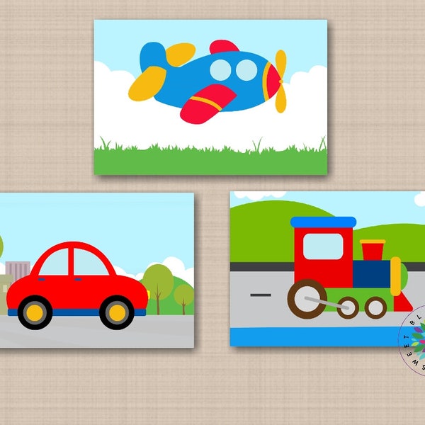 Planes Trains Wall Decal - Etsy