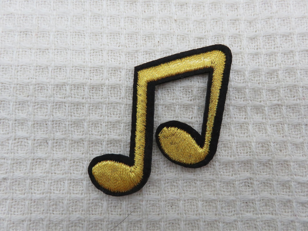 Iron-on Musical Note Patch Embroidered Music Badge Patch for Musician ...