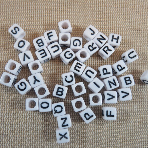 Alphabet Beads - Etsy