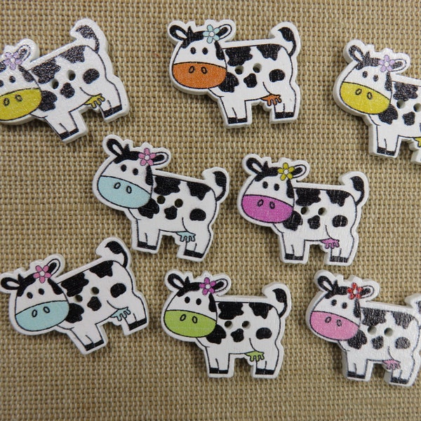 Cow Buttons - Etsy