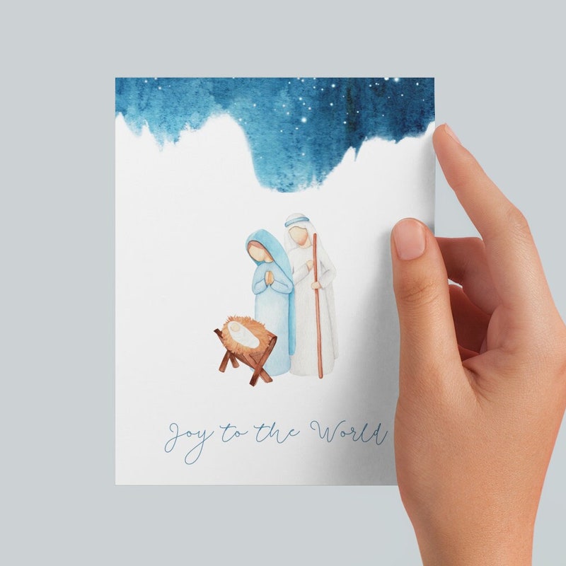 Religious Christmas Cards - Etsy