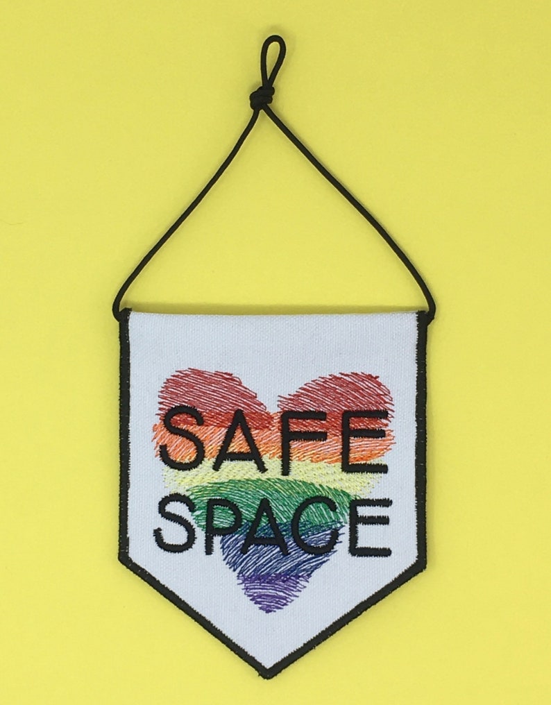 Safe Space Wall Hanging Banner for Business Office School - Etsy