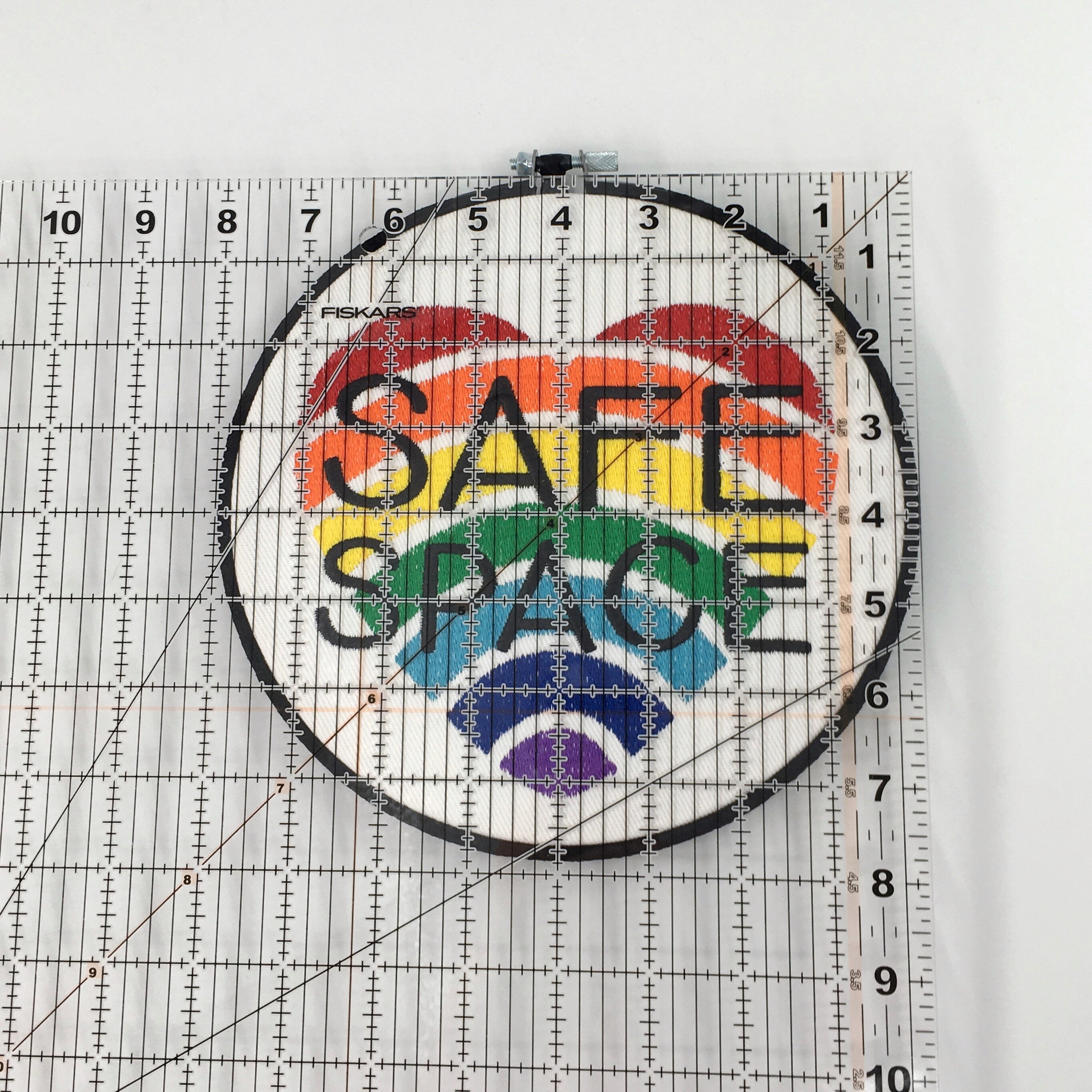Safe Space Embroidered Hooped Wall Hanging for Business | Etsy
