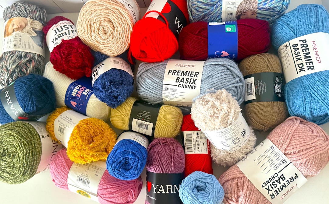 Yarn Mystery Bag With Variety of Fibers Weights and Colors, Choice of ...