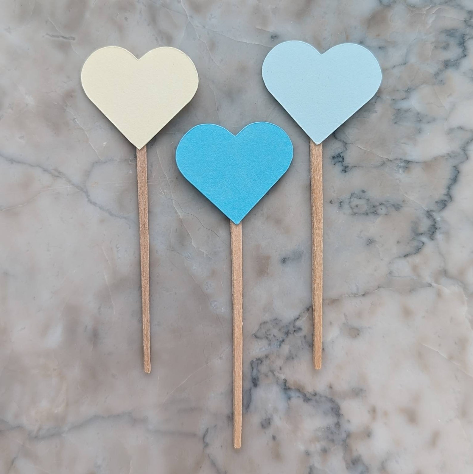 Heart Cupcake Toppers, Engagement Party Cupcake Toppers, Baby Shower ...