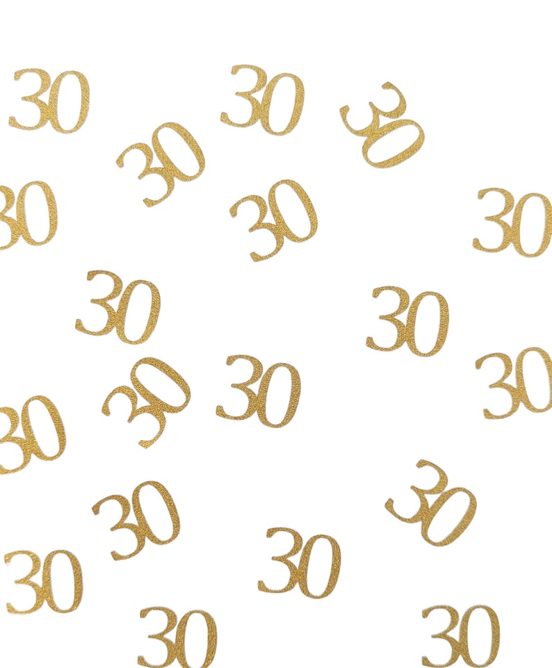 30th Birthday Confetti, 30th Birthday Decorations, Glitter Birthday ...