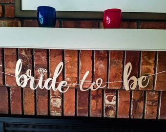 Bride to Be Banner Bridal Shower Banner Bachelorette Party | Etsy