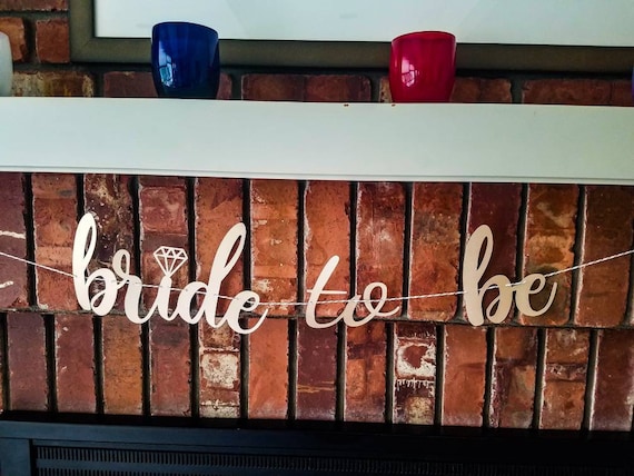 Bride to be banner bridal shower banner bachelorette party | Etsy