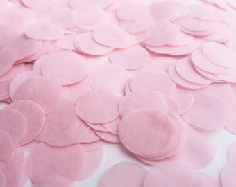 Bridal Shower Confetti Round Shape Confetti Pink and | Etsy