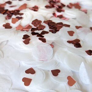 Bridal Shower Confetti, Tissue Paper Confetti, Pink Confetti, Heart ...