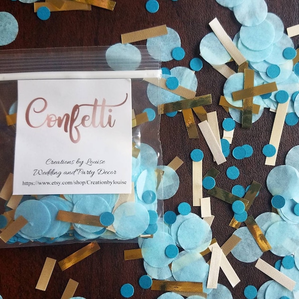 Blue Confetti - Etsy