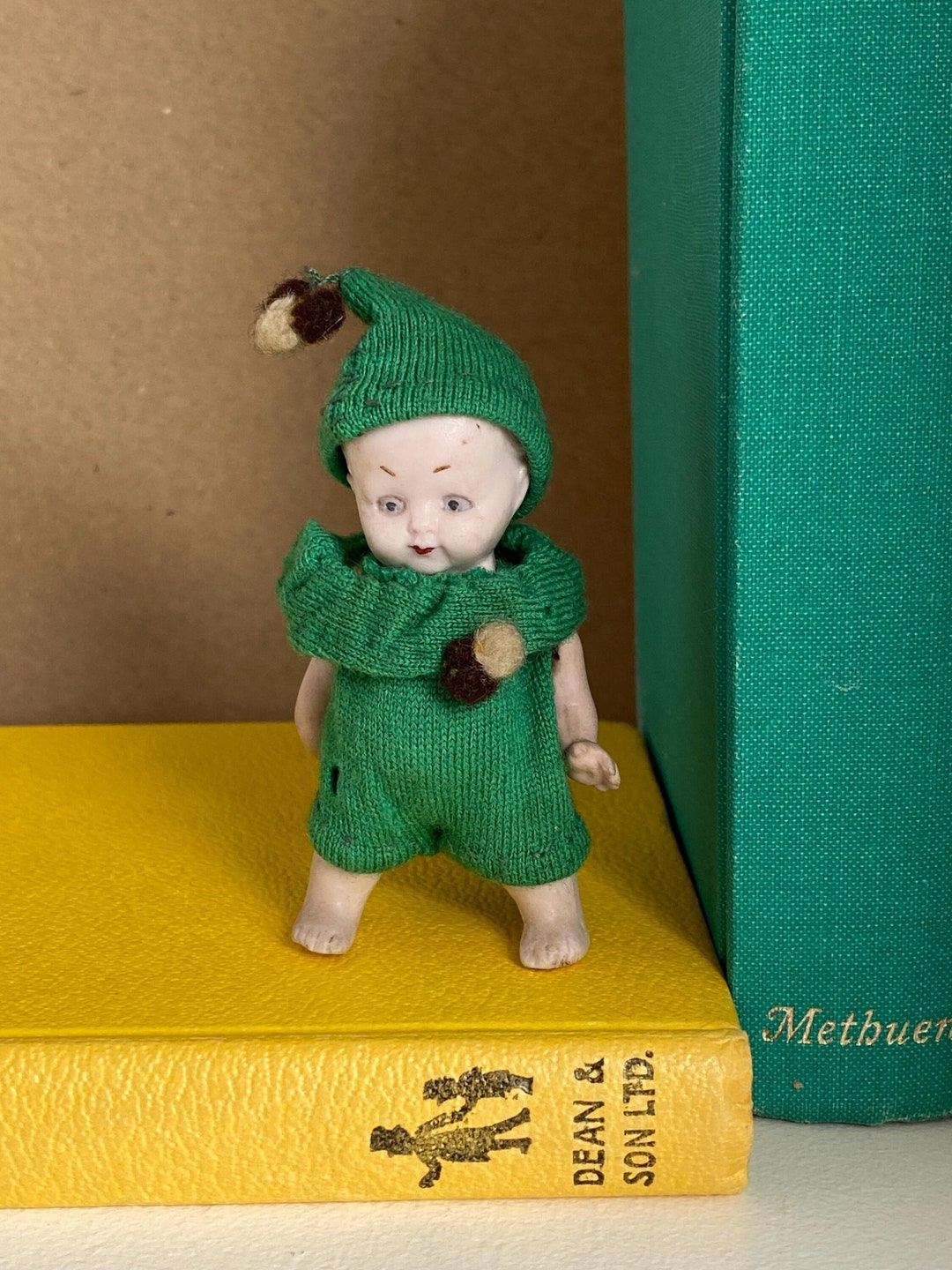 Miniature Antique Bisque Doll: German Hertwig Style Dollhouse Doll - Etsy