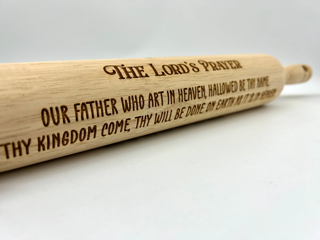 Rolling Pin: the Lord's Prayer | Home Décor | Gift - Etsy
