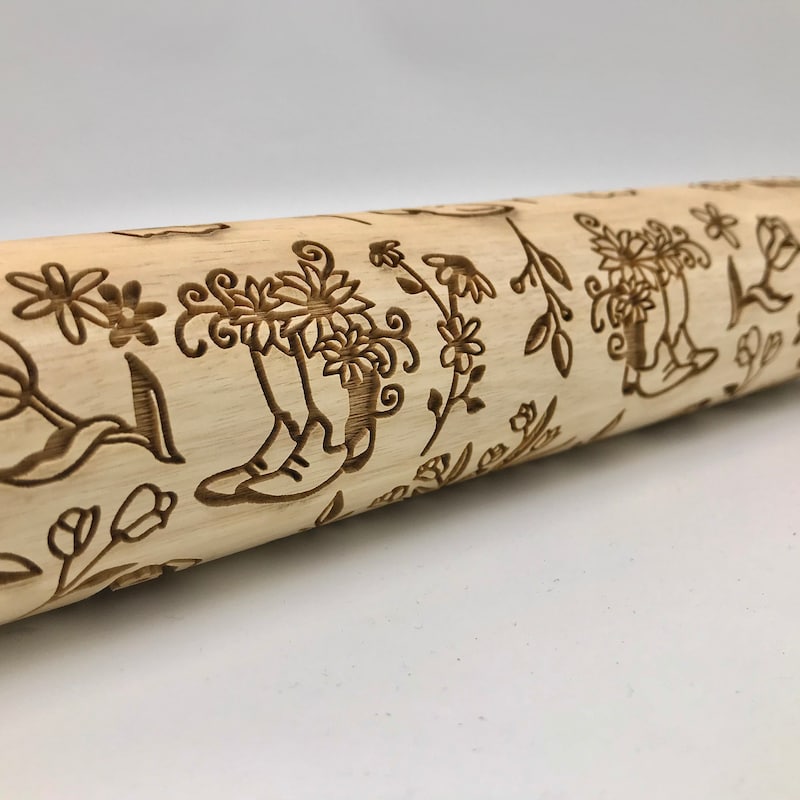 Embossed Rolling Pins - Etsy