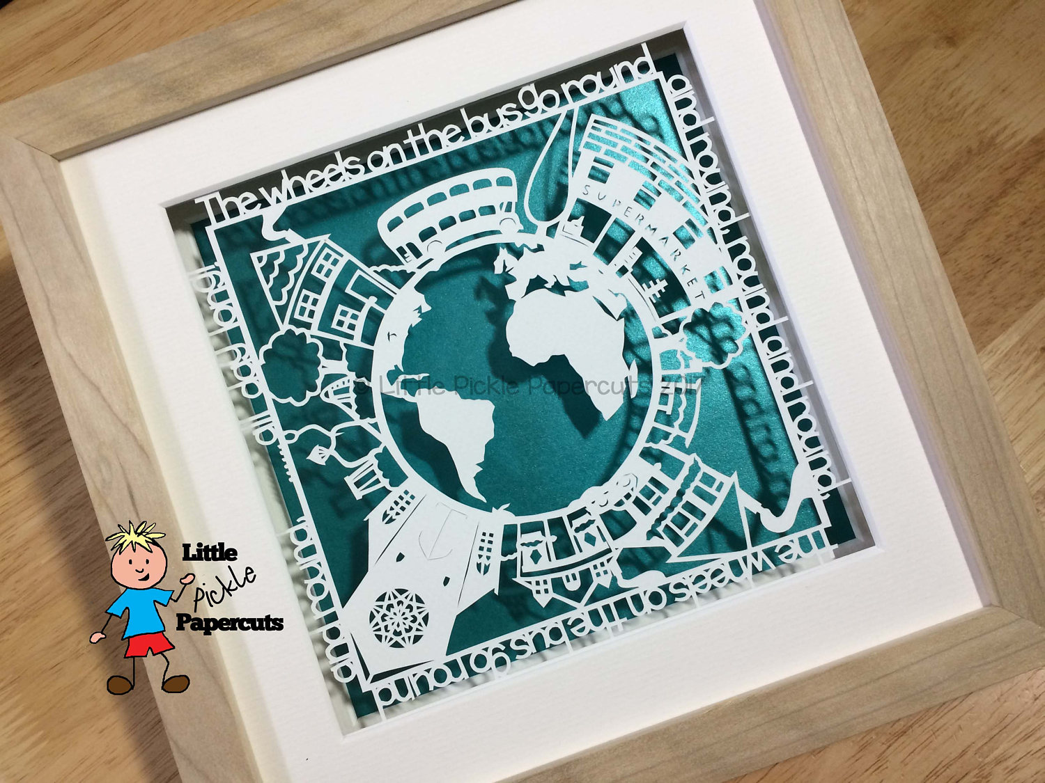 Papercut Template, Nursery Rhyme, "wheels on the Bus", Personal Use ...