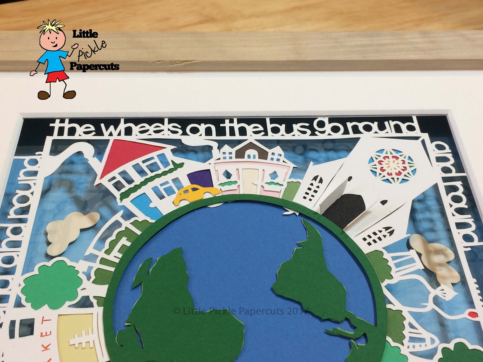 Papercut Template, Nursery Rhyme, "wheels on the Bus", Personal Use ...