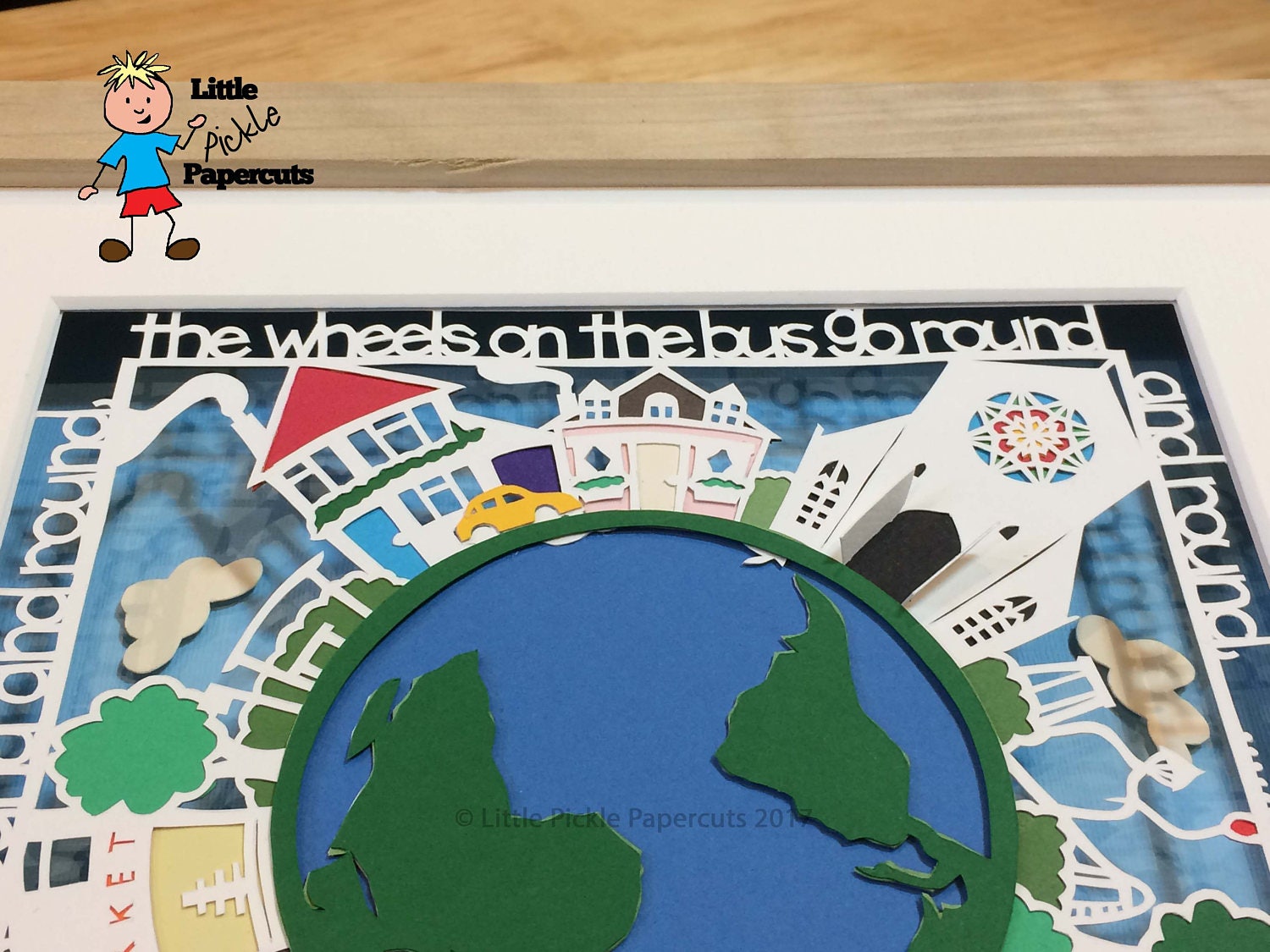 Papercut Template, Nursery Rhyme, "wheels on the Bus", Personal Use ...
