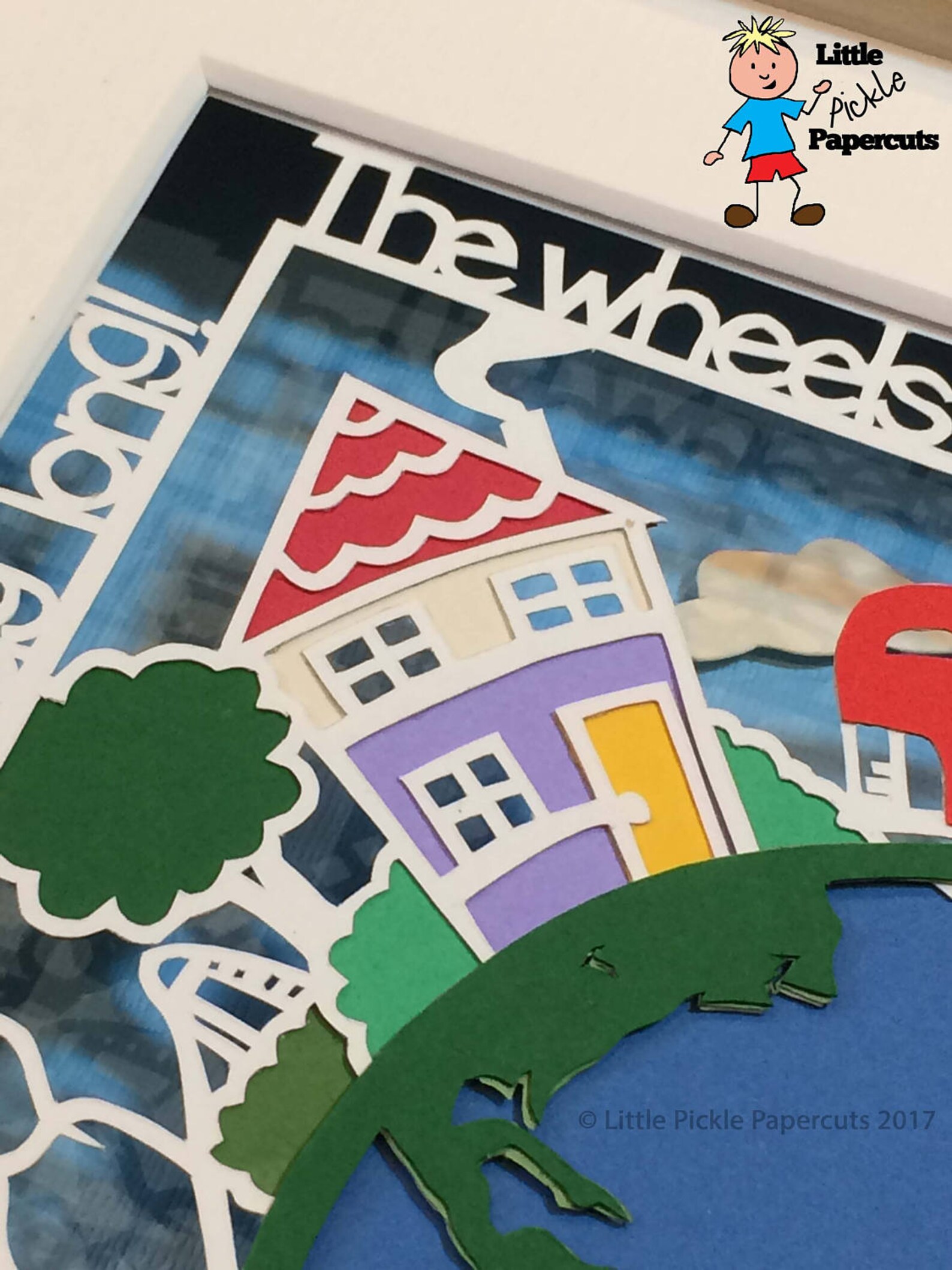 Papercut Template, Nursery Rhyme, "wheels on the Bus", Personal Use ...