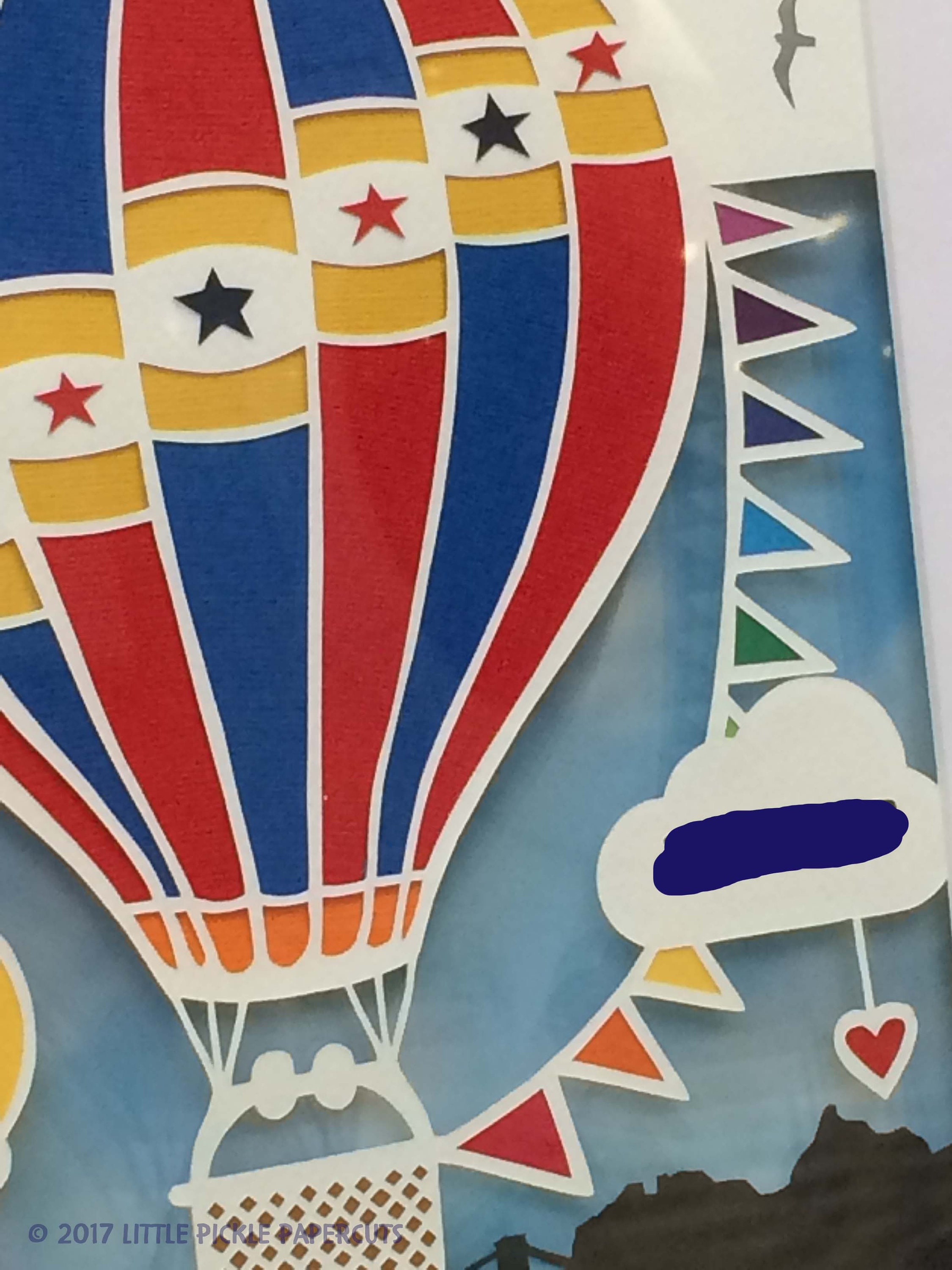 Hot Air Balloon, Fly High Little One, Birth Announcement, Papercutting ...