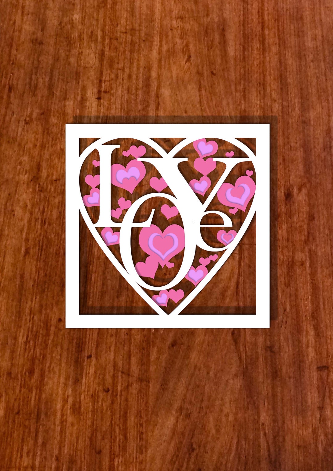 Love, Hearts, DIY Papercut, Template, Papercut Template, Valentine Gift ...
