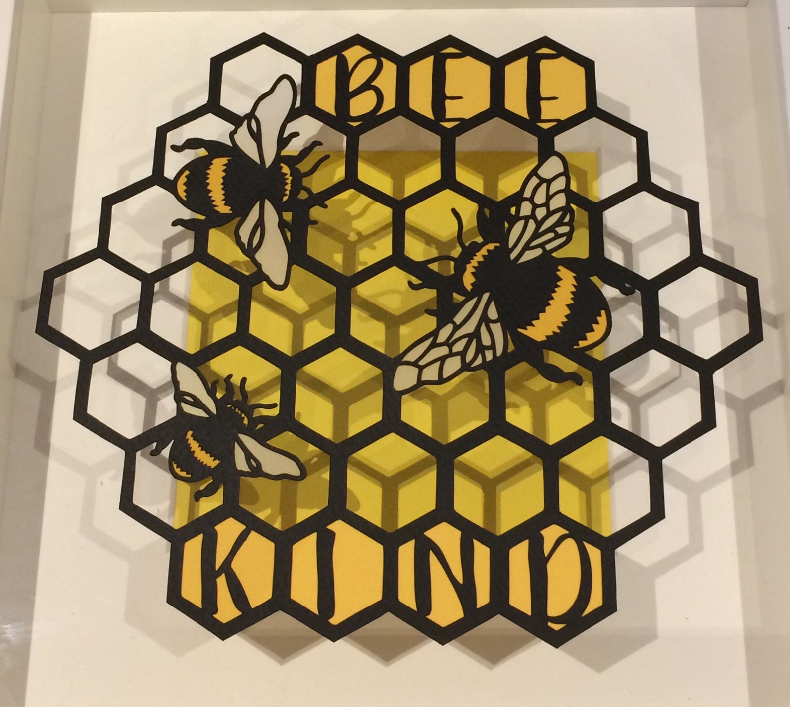 Bee Kind, Papercutting Template, DIY Template, Bees, Hive, Be Kind ...