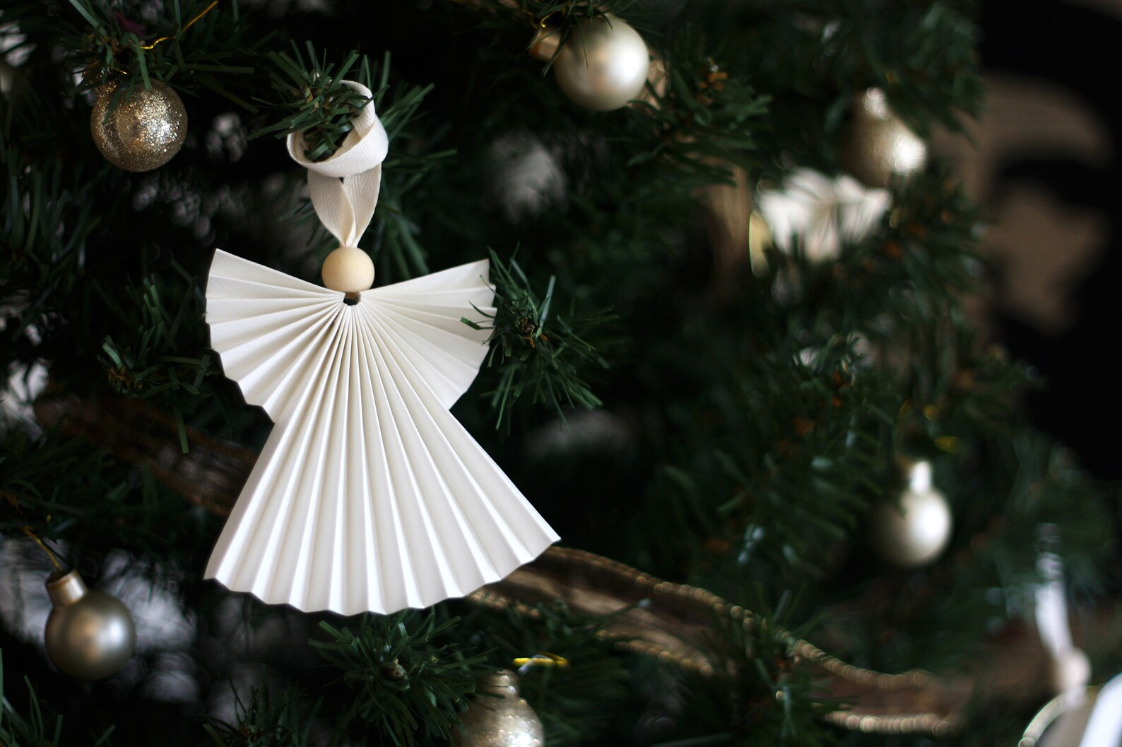 Chritmas Tree Jewel X Paper Angel Decoration Tree Ornament | Etsy