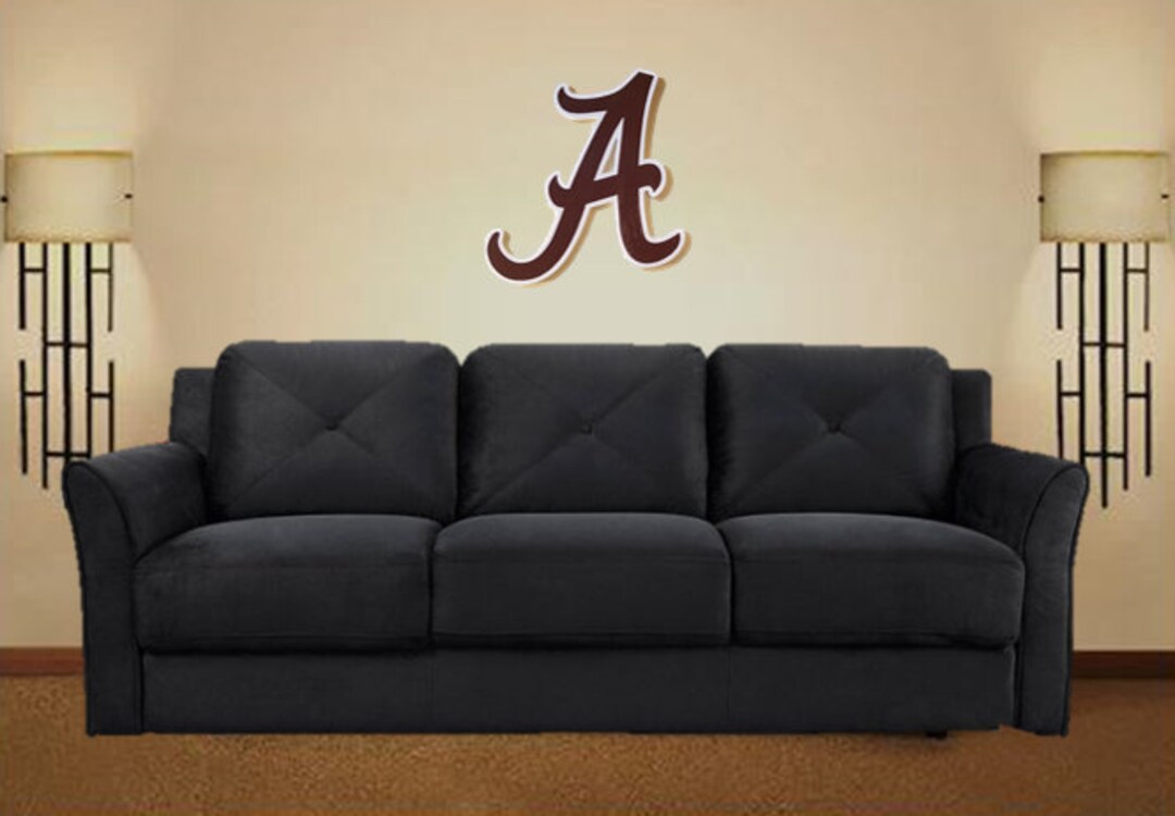 Script A With White Outline Wall Art Sign - Etsy