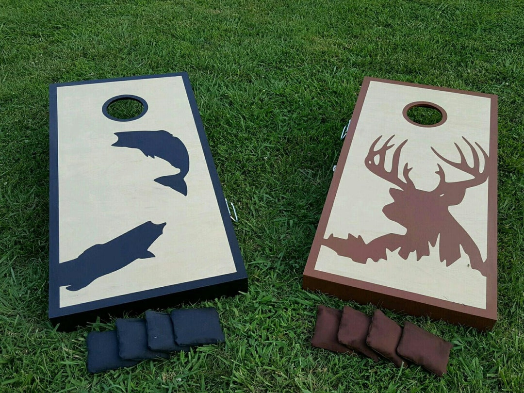 Custom Hand-painted Cornhole Boards – Fully Personalized Game Set (no ...