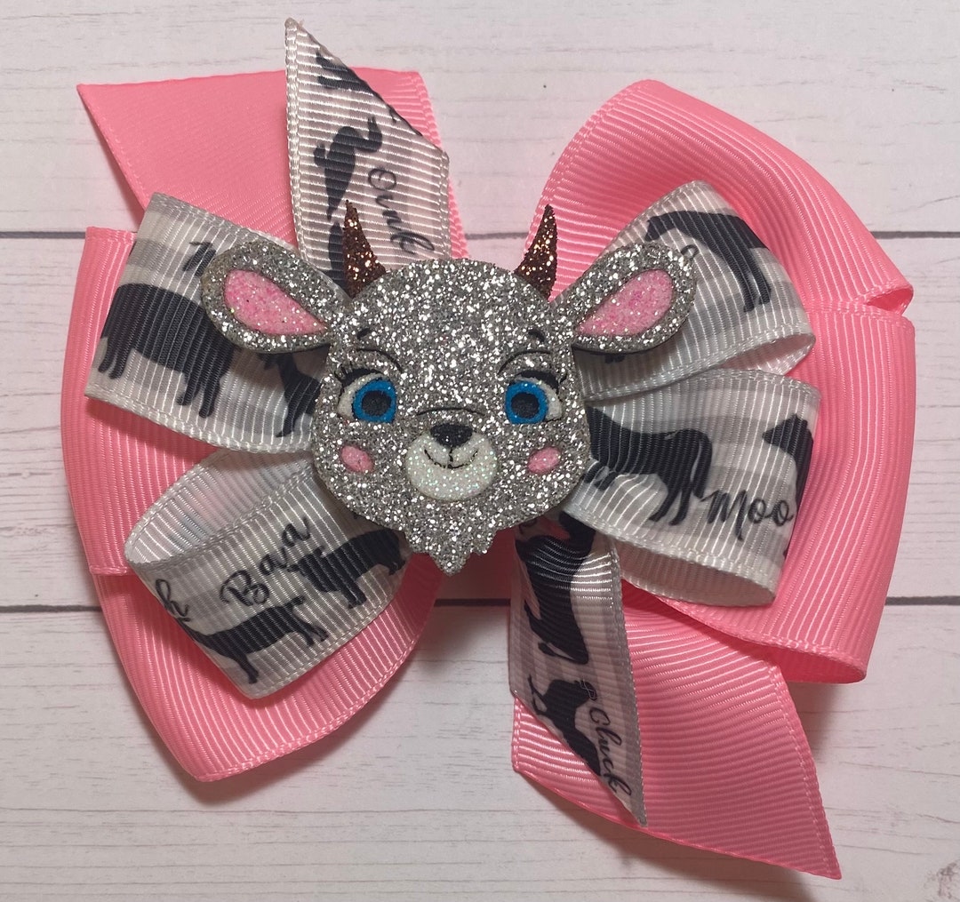 Goat Hair Bow, Goat Bow, Glitter Goat Hair Bow, Glitter Goat Bow ...