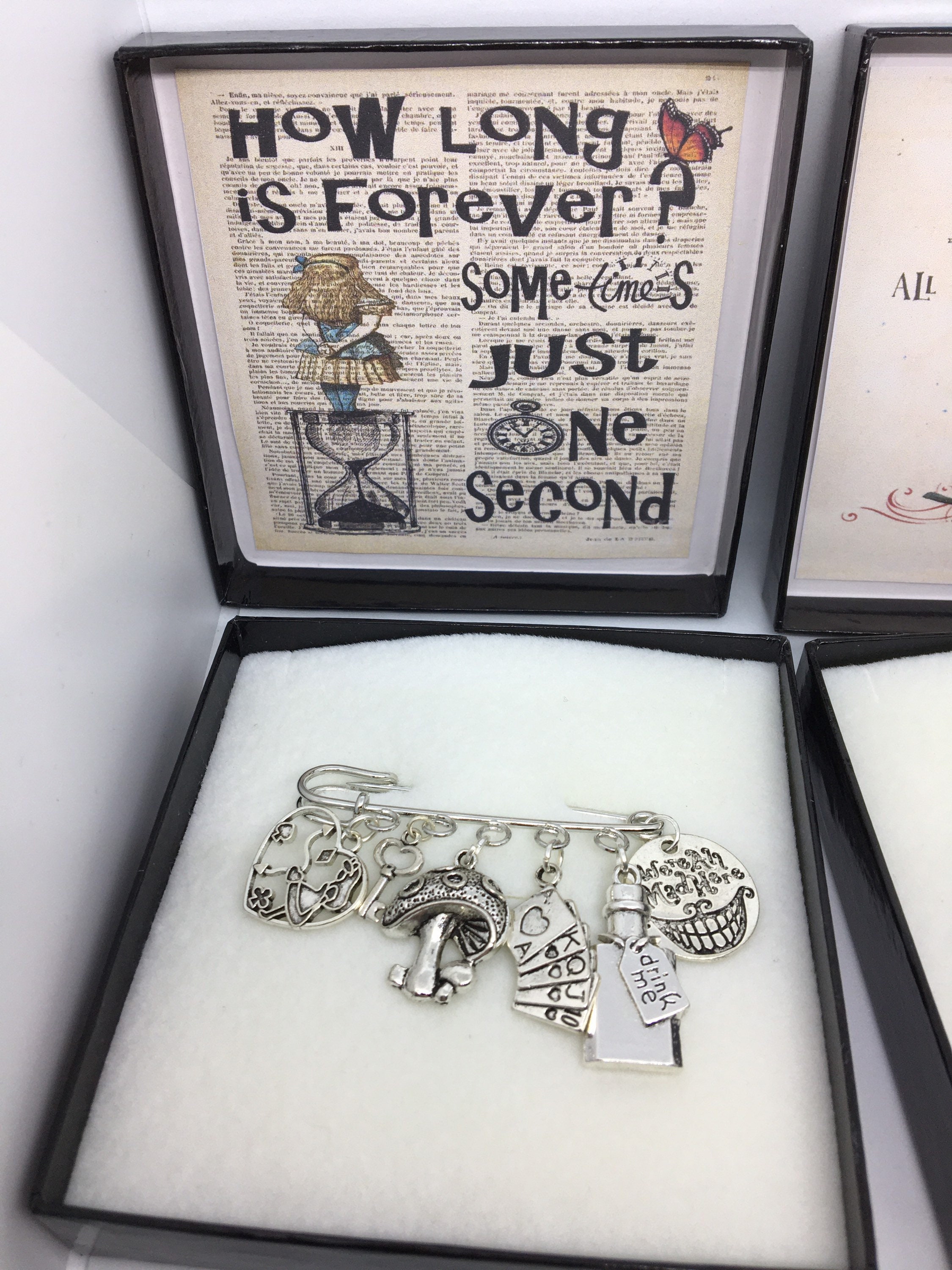 Alice mad hatter Gift coat pin or kilt pin Alice inspired | Etsy